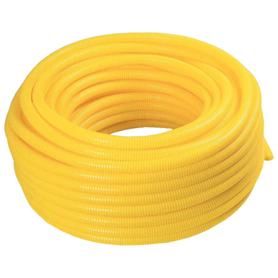 Eletroduto Corrugado pvc Amarelo Antichama 25mm - Esteio