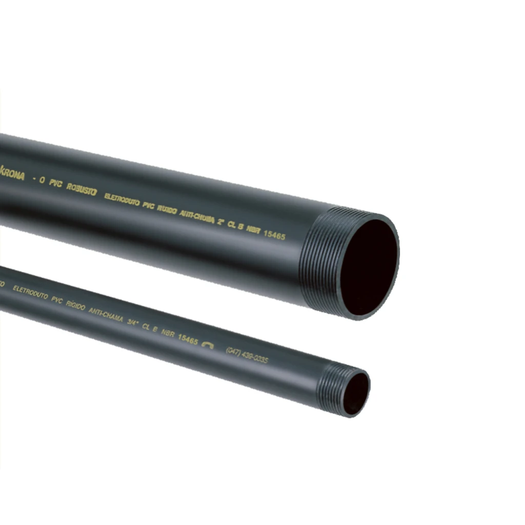 Tubo Eletroduto Pvc Rigido 3" Preto Roscavel (br 3mt) - Bomagg