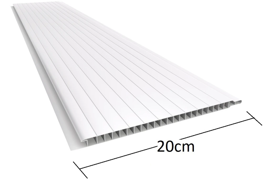 Forro Pvc Sob Enc. 20cm X 10mm Frisado Branco Junta Normal Plasbil - Bomagg