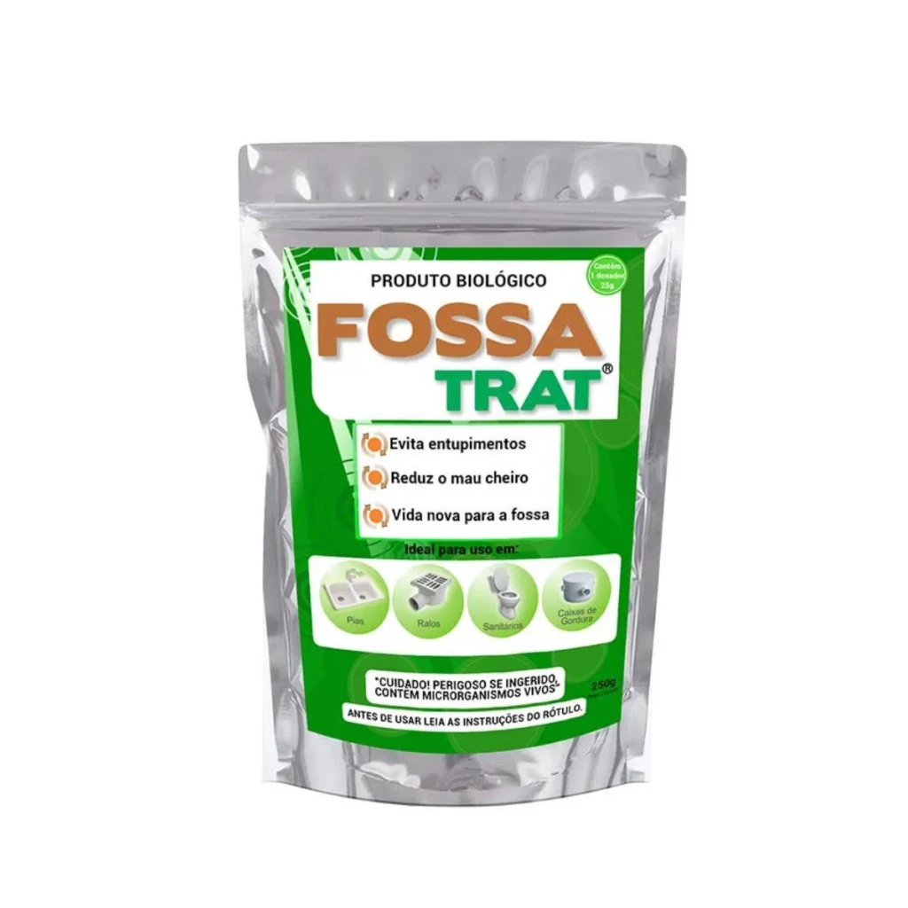 Limpador Biologico para Fossas 250g Fossa Trat - Shopping da Construção